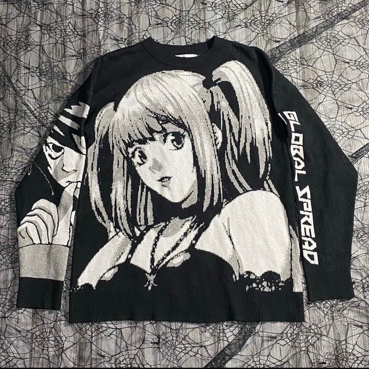 Death Note Misa Amane Gothic Knitted Sweater on Carousell
