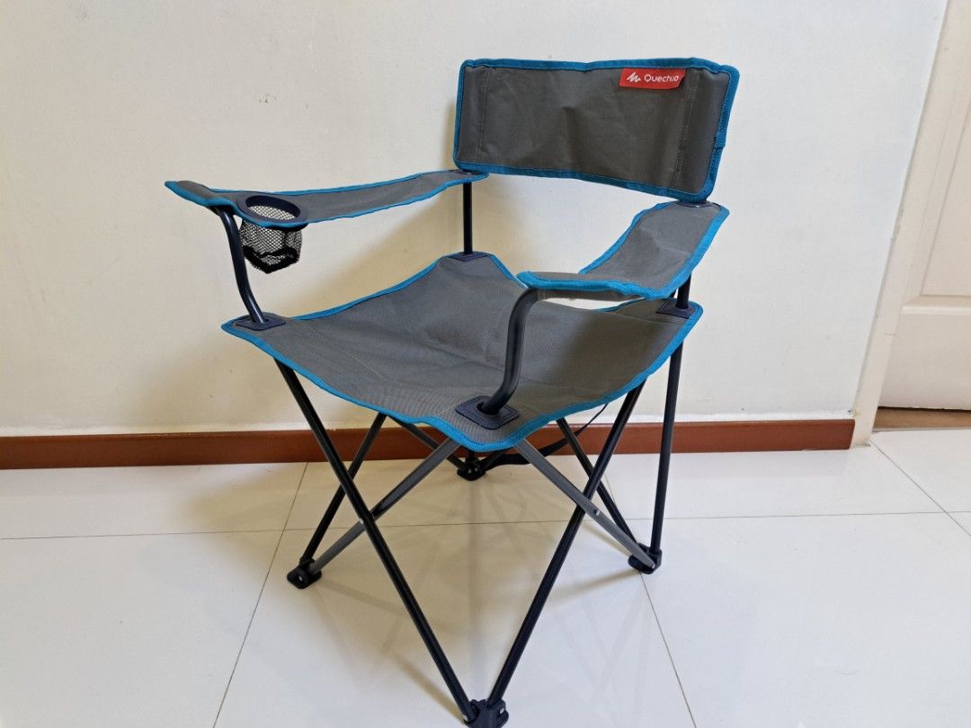 Decathlon Nature Hiking Basic Folding Camping Arm Chair, Sports ...