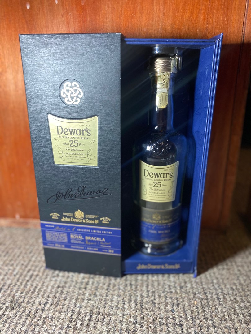 Dewar's 25-Year-Old Blended Scotch Whisky - Empty bottle with Box ...