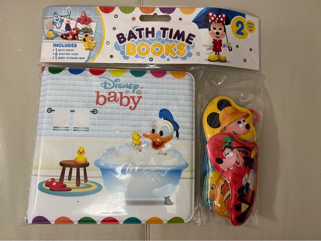 Disney baby Bath Time Books, 兒童＆孕婦用品, 洗澡及換尿片, 洗澡及換尿片 - 浴盆及相關設備 - Carousell