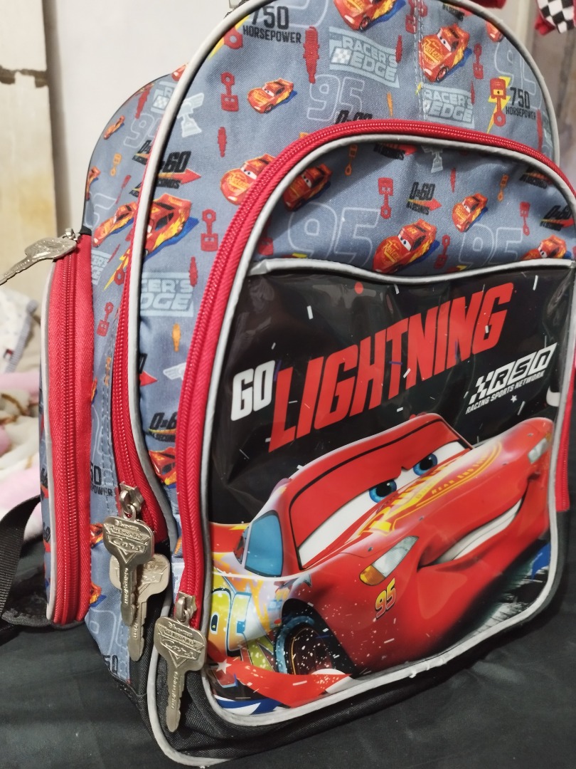 Disney Cars Lightning Mcqueen Backpack on Carousell