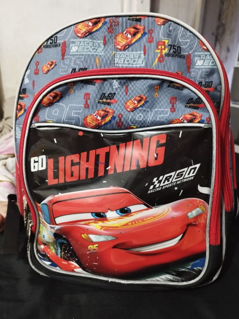 Disney Cars Lightning Mcqueen Backpack on Carousell