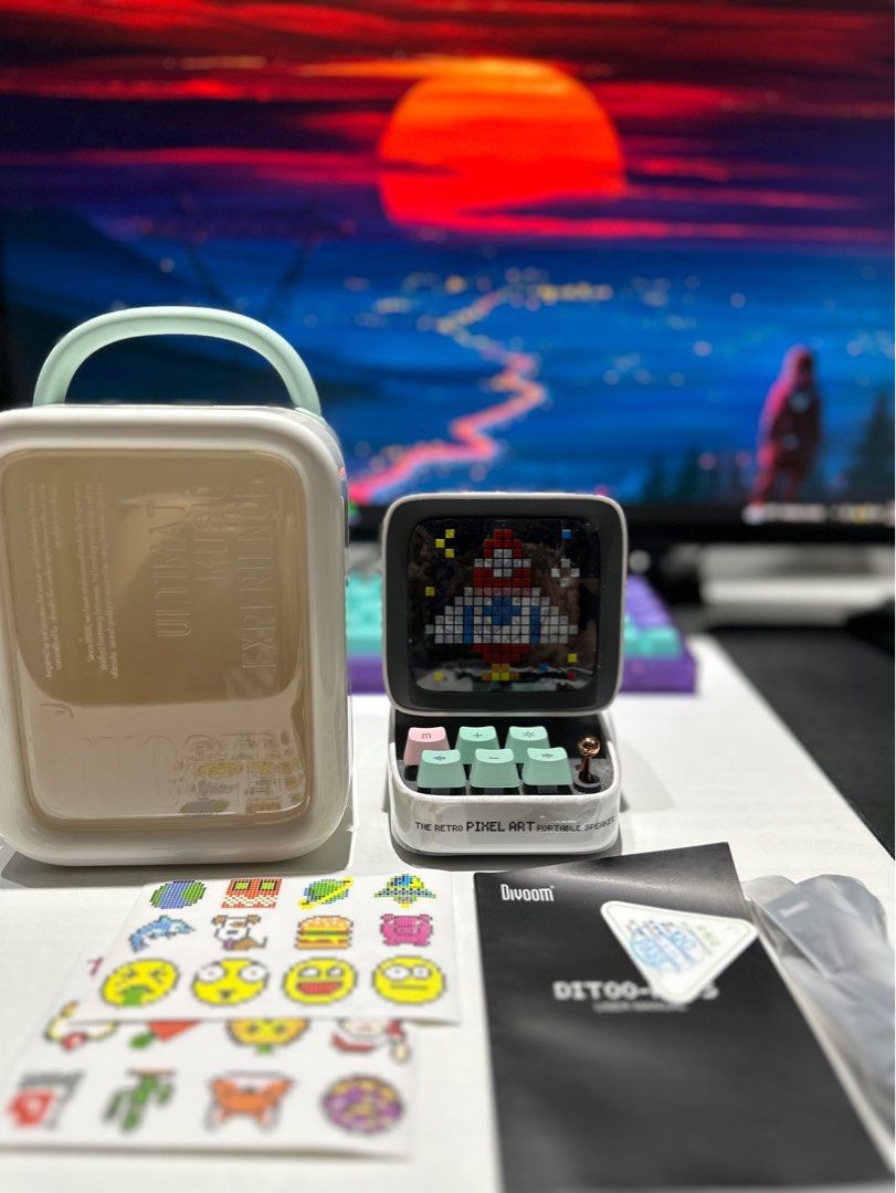 Divoom Ditoo Speaker (White), Audio, Soundbars, Speakers & Amplifiers ...