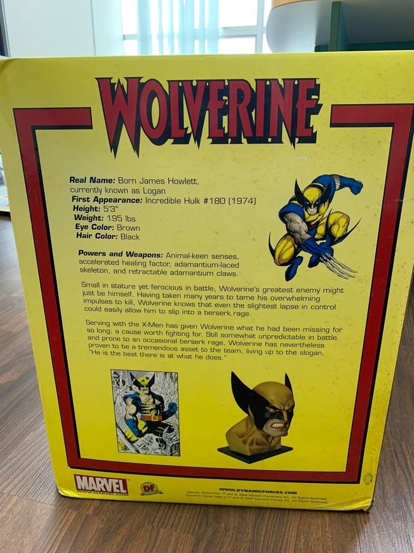 Dynamic Forces Marvel X-Men Wolverine Bust Alex Ross 1:1 Scale Limited ...