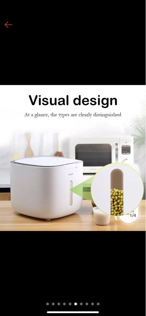 Ecoco 5kg rice storage container, Furniture & Home Living, Home ...