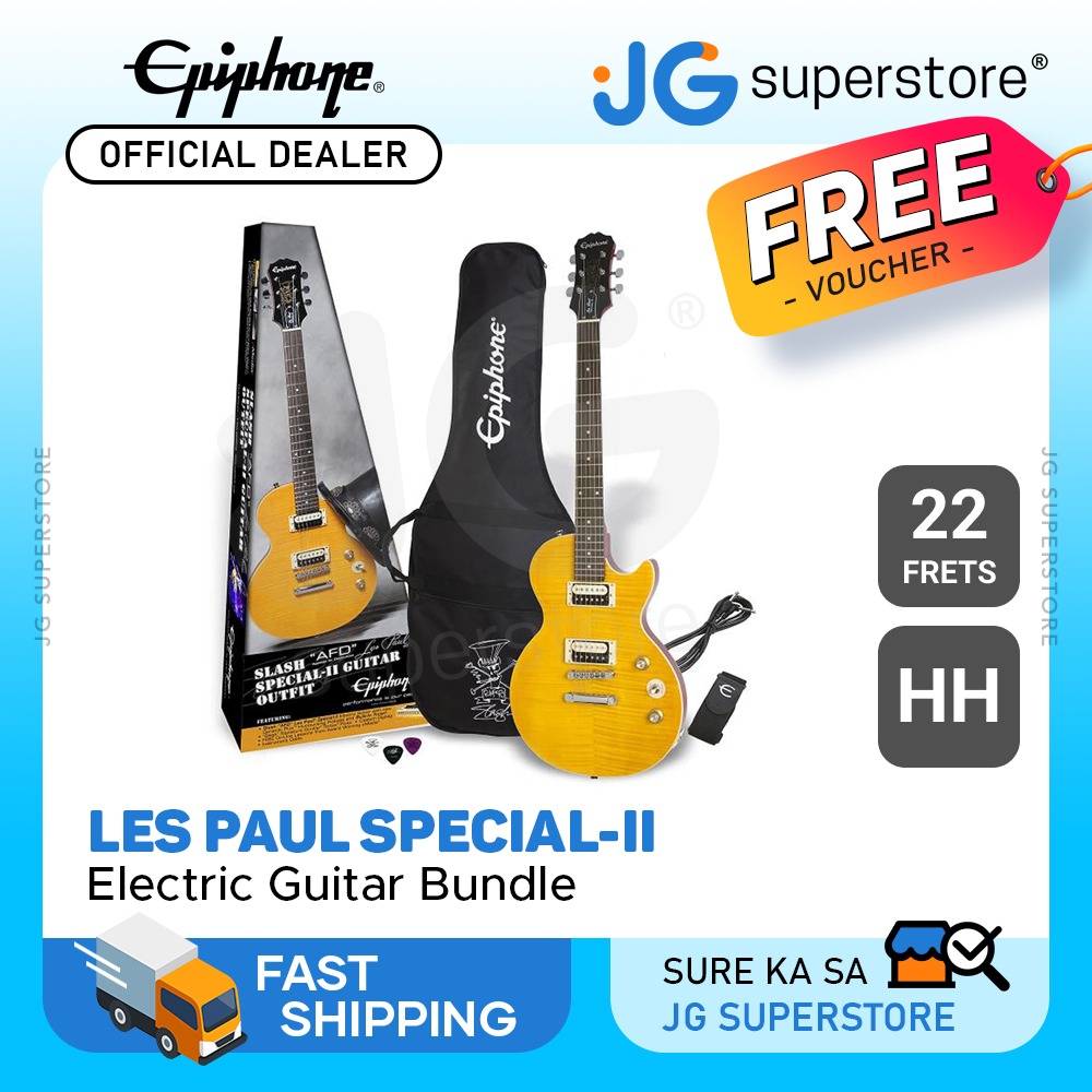 Epiphone ENA2AANH3 6-Strings 22 Frets Slash Appetite Amber Les Paul ...