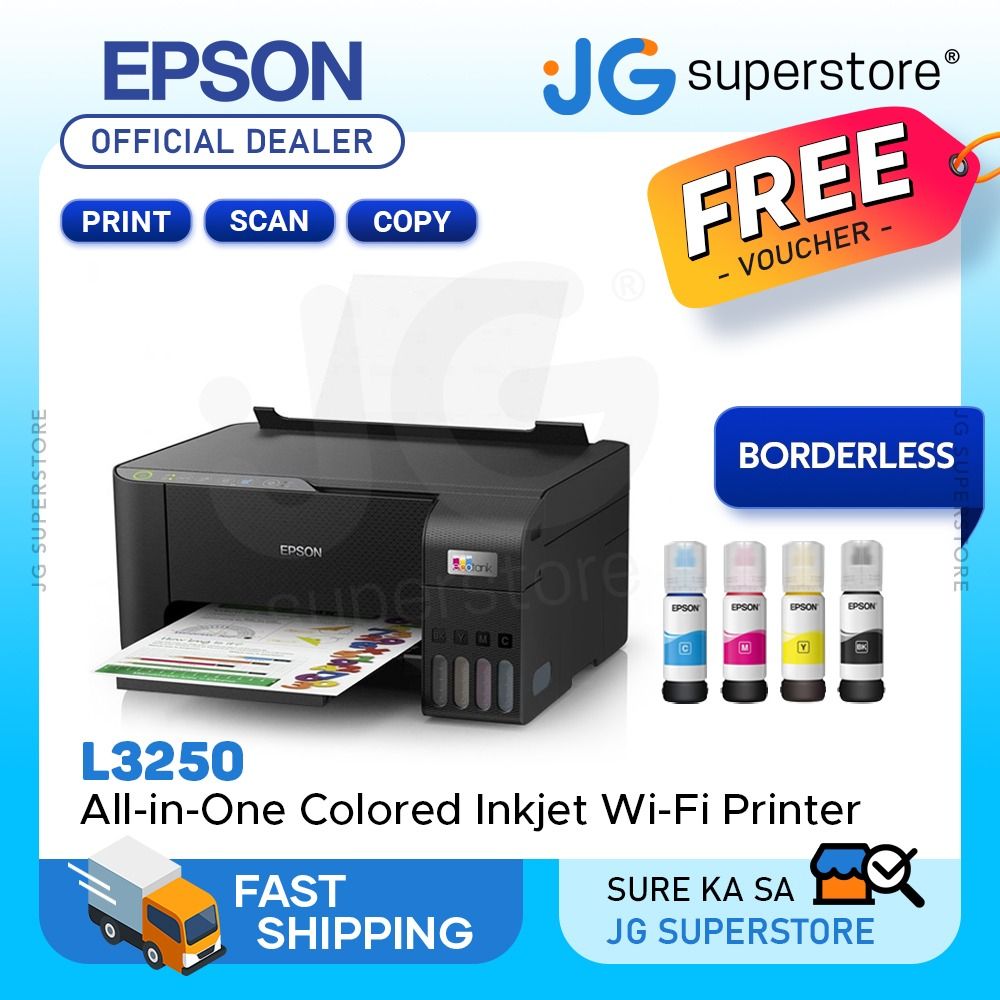 Epson EcoTank L3250 A4 Wi-Fi All-in-One Ink Tank Borderless Colored ...