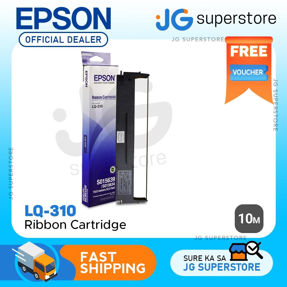 Epson Ribbon Cartridge Black (10 meters / 32.8 feet) for LQ-310 Dot ...