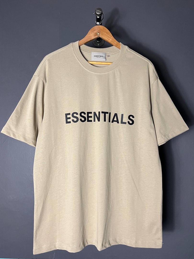 Essentials FOG Tee Taupe on Carousell