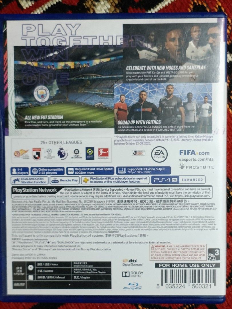 FIFA 21 PS4, Video Gaming, Video Games, PlayStation on Carousell