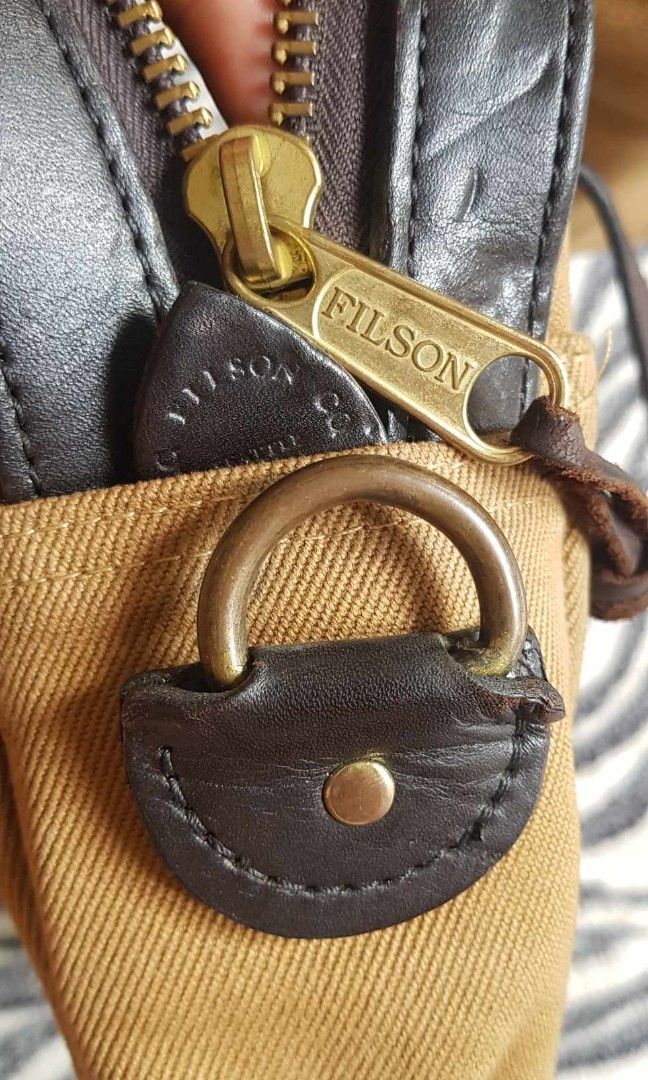 FILSON - 256 ORIGINAL BRIEFCASE IN TAN, Men's Fashion, Bags, Briefcases ...