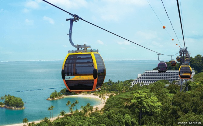 Fly on Singapore Cable Car | Sky Pass | Sentosa Line | Mount Faber Line ...