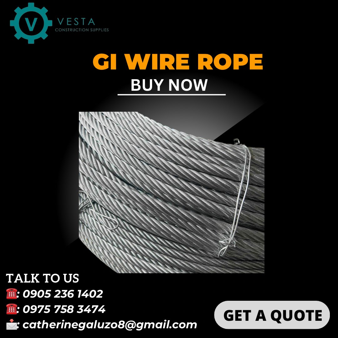 GI wire rope, Commercial & Industrial, Construction & Building ...