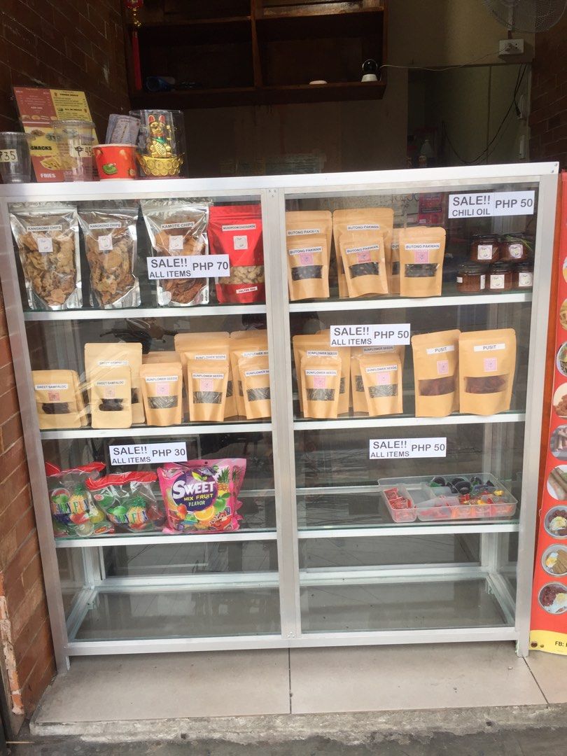 Glass Stante Display Cabinet Sliding Door Big on Carousell