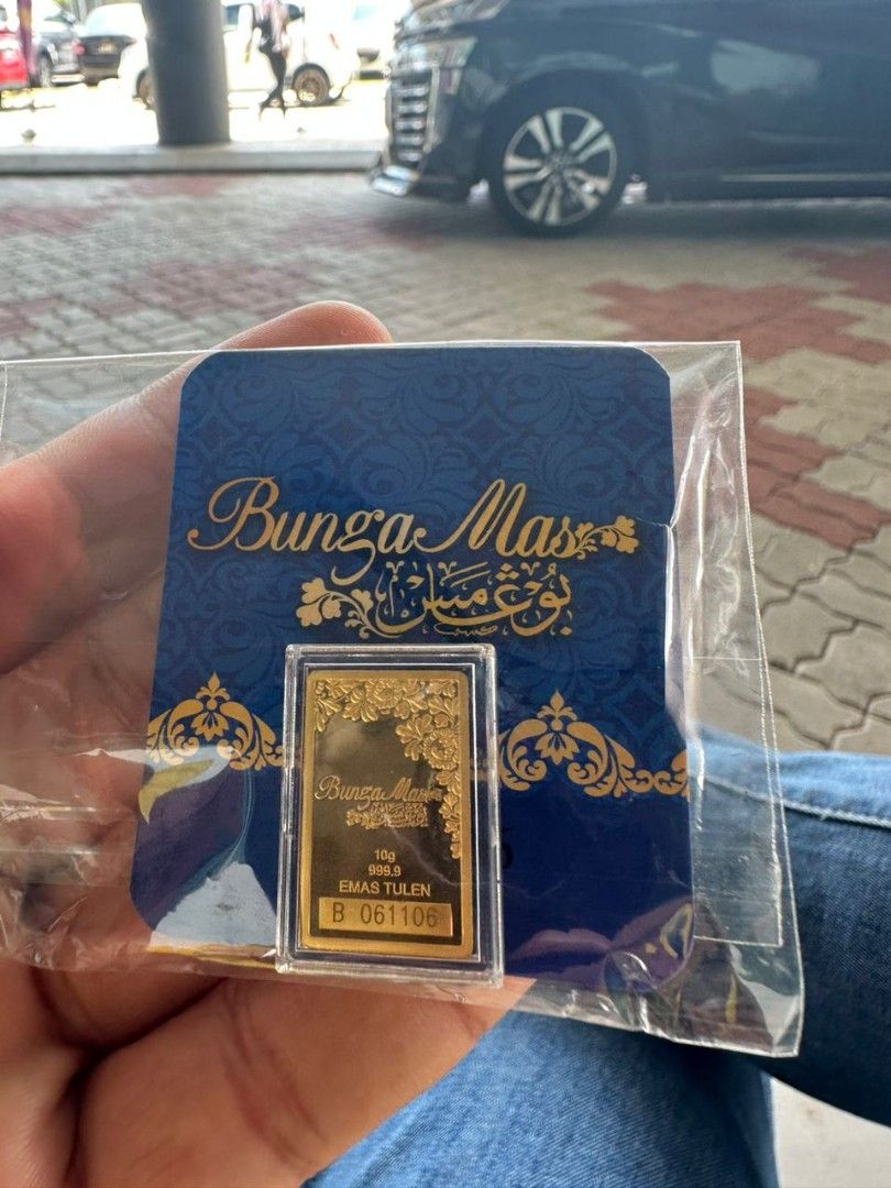 Gold bar Bunga mas 10g, Hobbies & Toys, Collectibles & Memorabilia ...