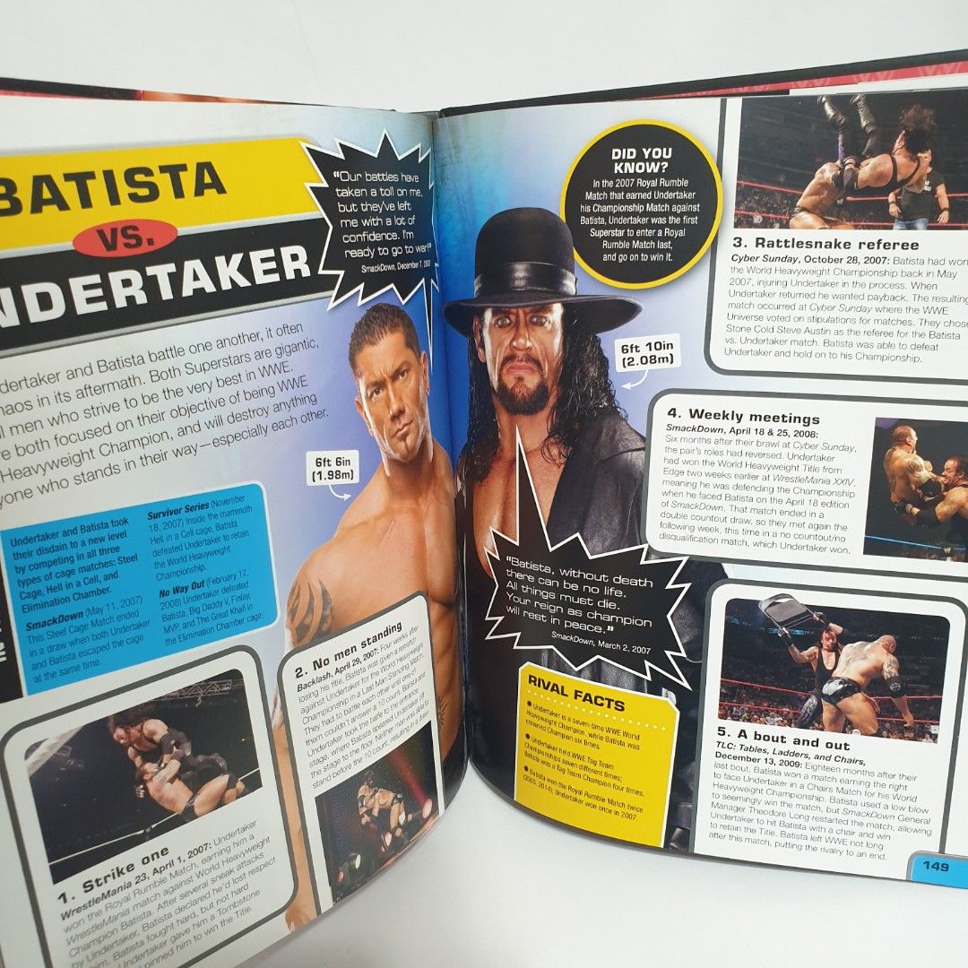 WWE GREATEST RIVALRIES Hard Cover Book, Hobbies & Toys, Books ...