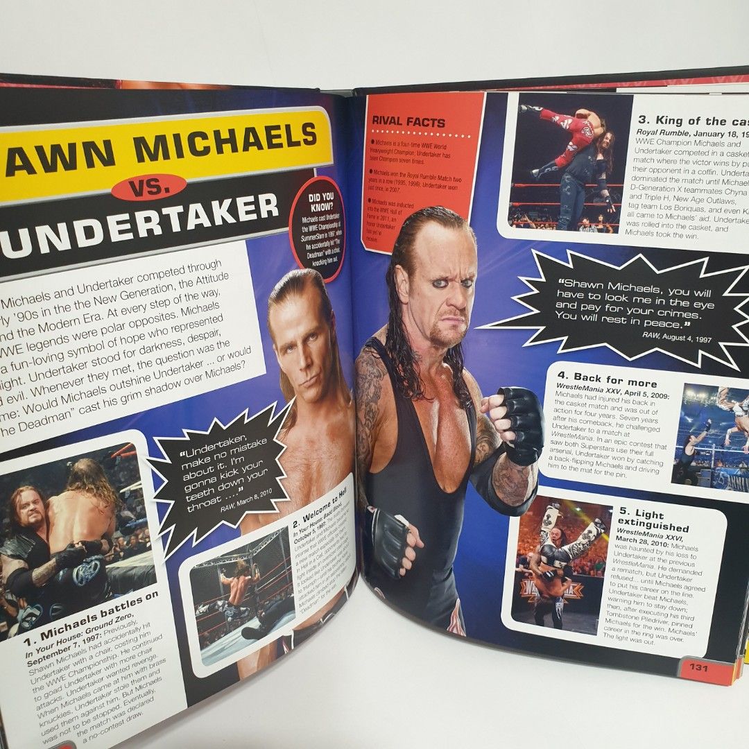 WWE GREATEST RIVALRIES Hard Cover Book, Hobbies & Toys, Books ...