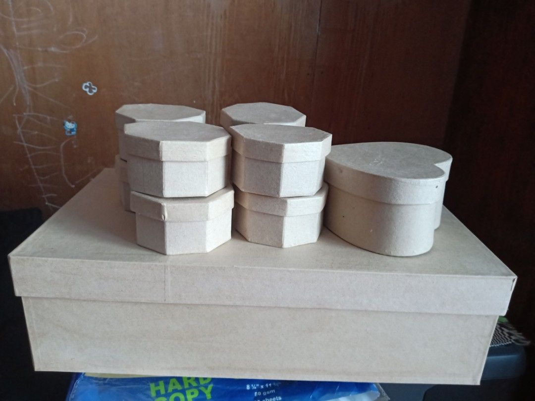 Hard craft boxes, handicraft, customized boxes, paper mache on Carousell