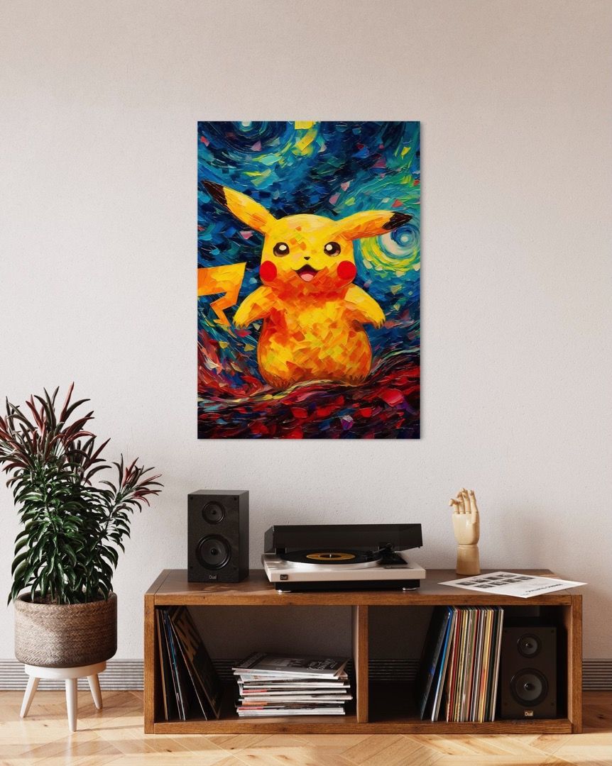 Pikachu (Artwork) , Hobbies & Toys, Art & Prints on Carousell