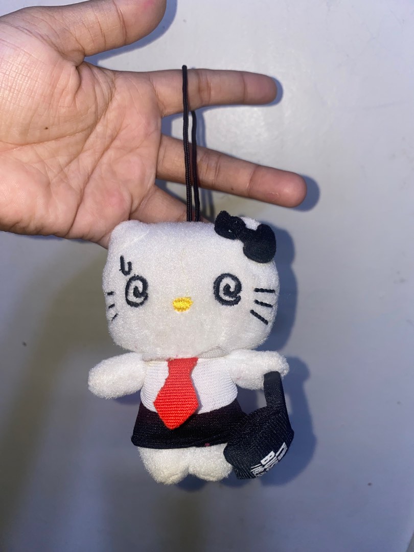 Hello Kitty Mcdo Busy Student HK Charm Keychain Plushie Doll on Carousell