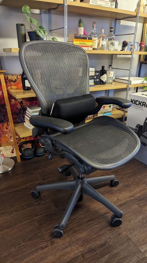 Herman Miller Aeron Classic Fully Loaded with back rest foam, Furniture ...