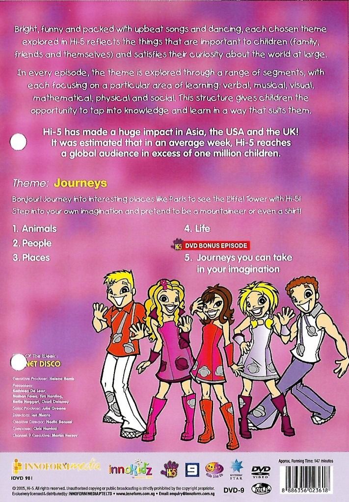 Hi-5 Disco Planet DVD 2005 Series 7 Vol.9 Australian Children TV ...