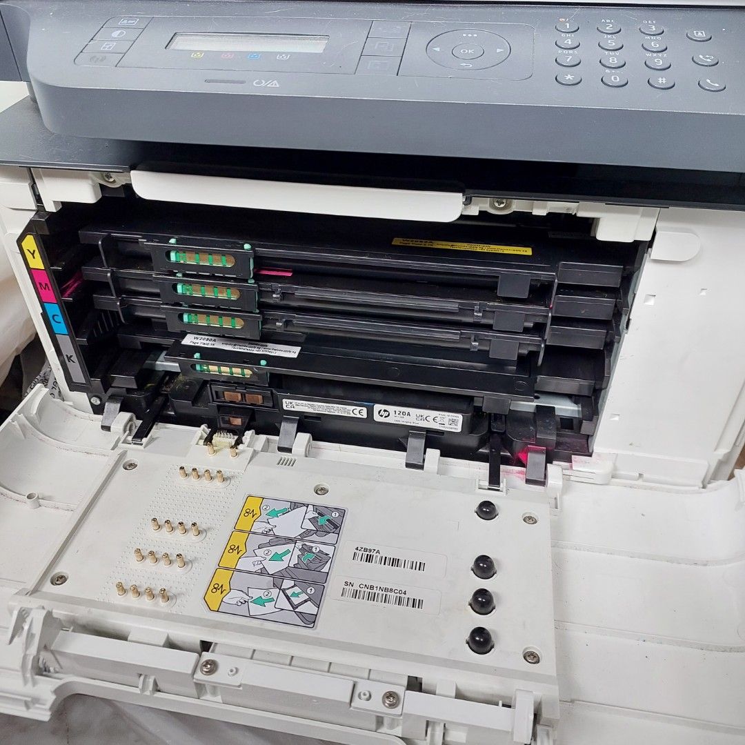 HP colour laser printer MPF197fnw USED, Computers & Tech, Printers ...