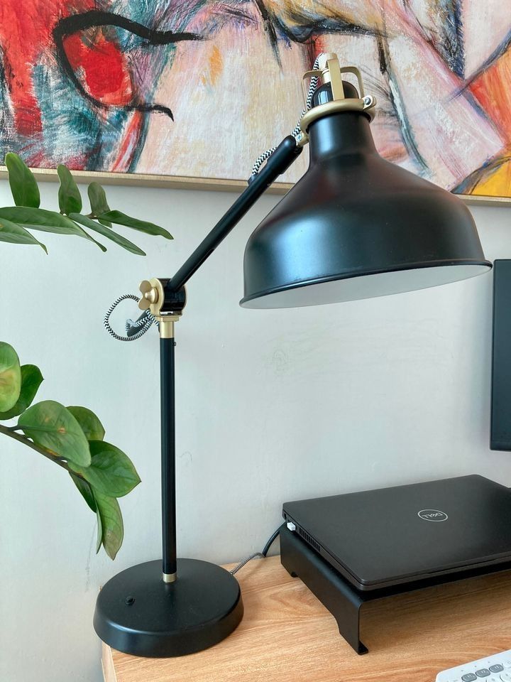 IKEA RANARP Black Desk Lamp, 傢俬＆家居, 燈飾及風扇, 燈飾 - Carousell
