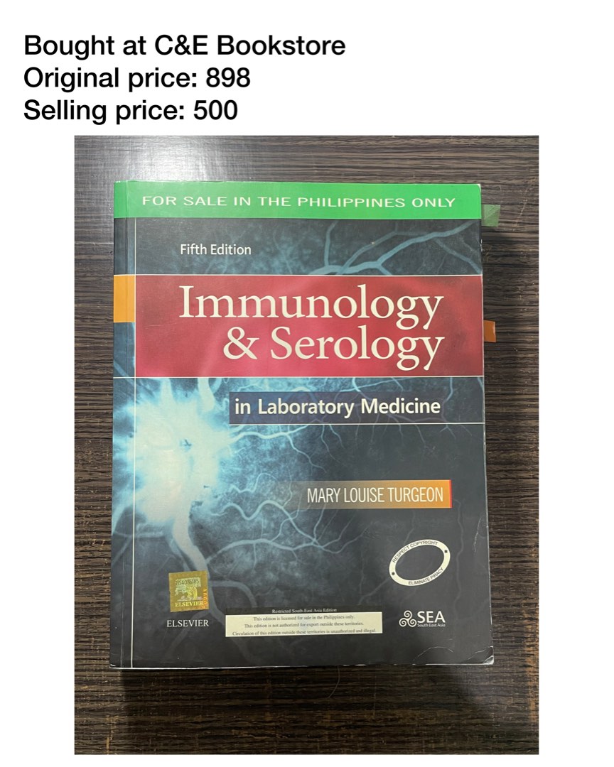 Immunology & Serology by Turgeon, Hobbies & Toys, Books & Magazines ...