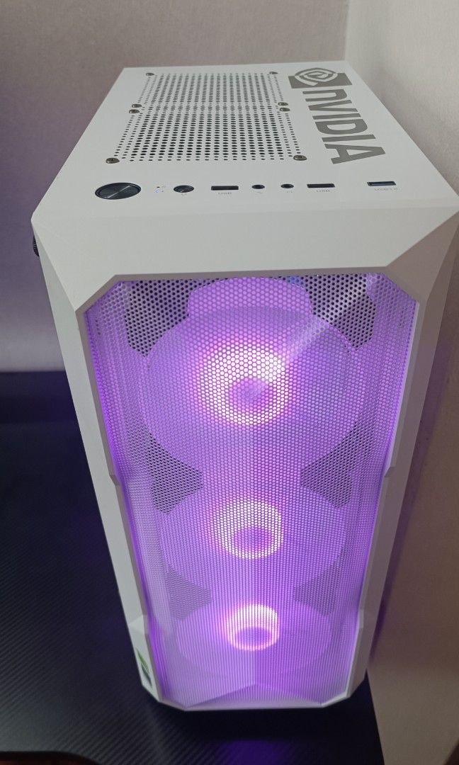 Invasion white Edition ATX Case ., Computers & Tech, Parts ...