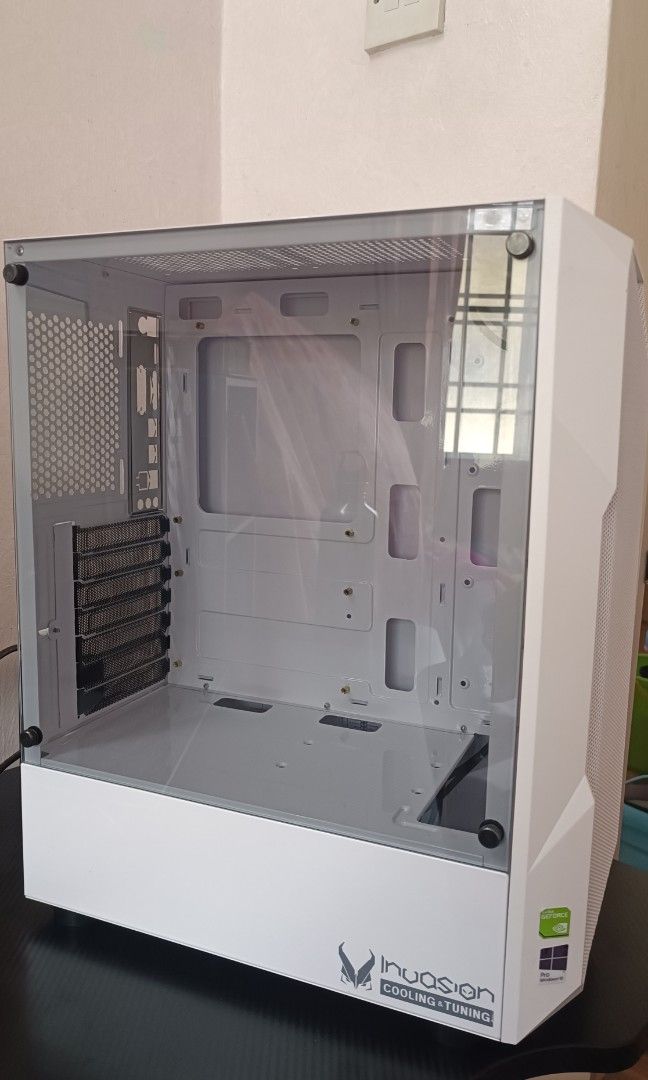 Invasion white Edition ATX Case ., Computers & Tech, Parts ...