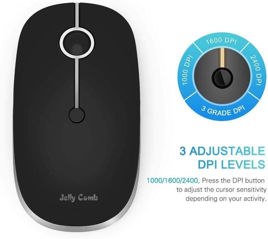 Jelly Comb 2.4G Wireless Mouse + Mouse Bluetooth + Mouse USB C 1 to 3 ...