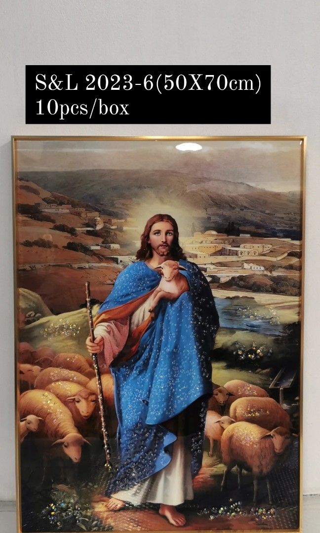 Jesus wall frame decor, wall decor on Carousell
