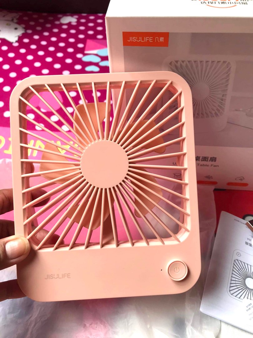 Jisulife original chargeable fan with power bank, Furniture & Home ...