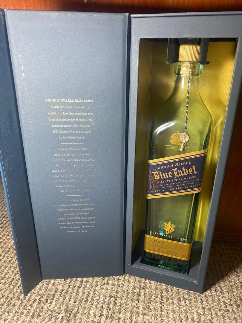 Johnny Walker Blue Label - Bottle & Box on Carousell