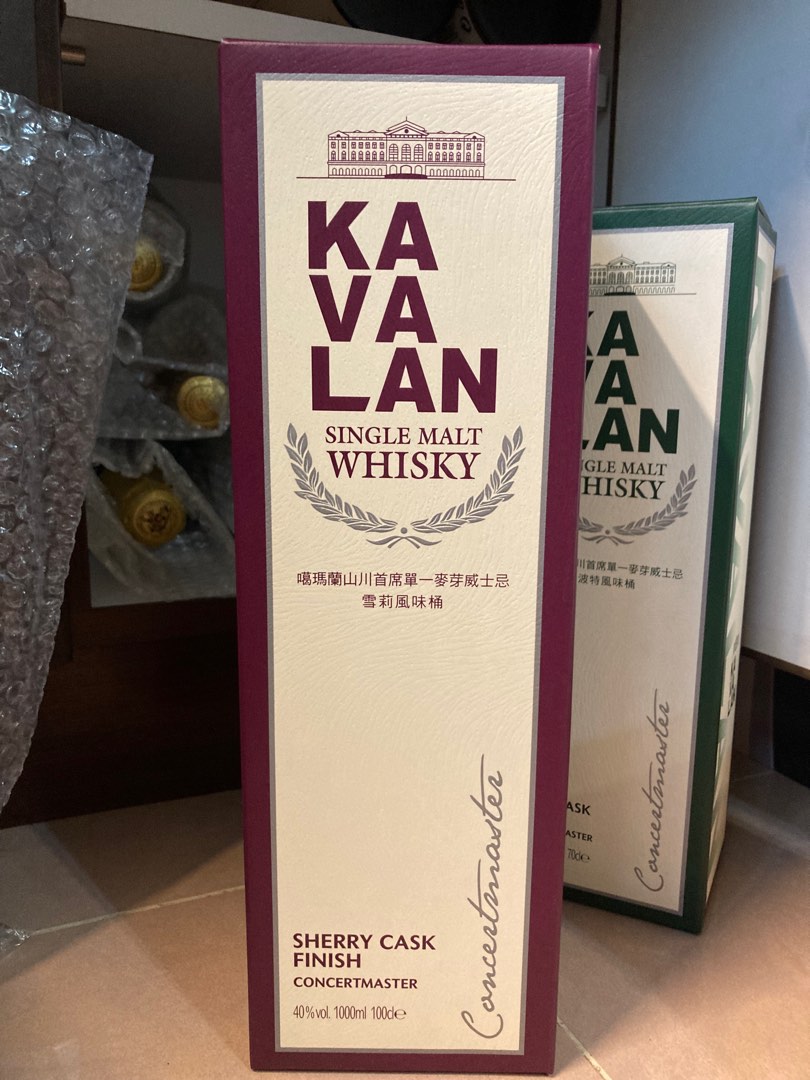 Kavalan Concertmaster Sherry Cask Finish Single Malt Whisky 1000ml, 嘢食 & 嘢飲, 酒精飲料 - Carousell