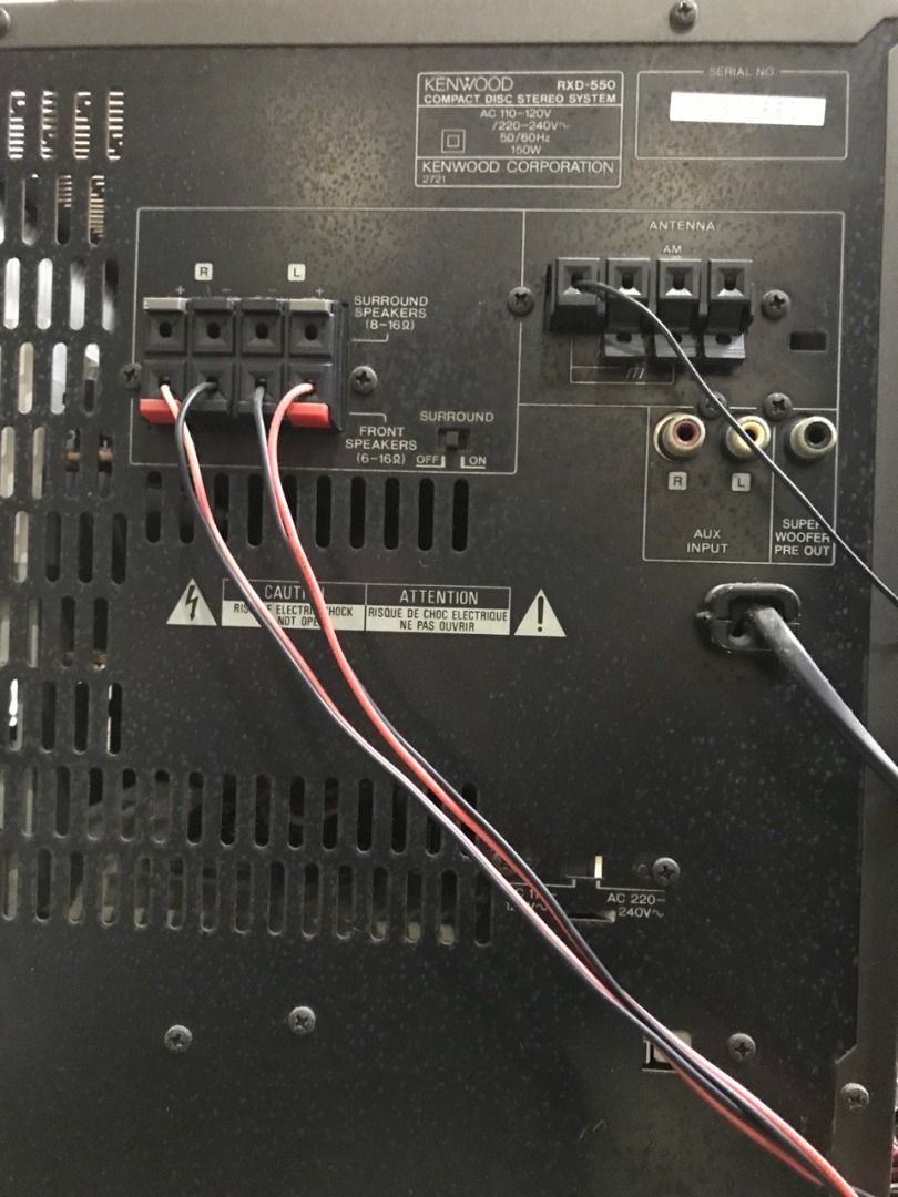 Kenwood Compact Disc Stereo Mini HiFi Component System RXD-550, TV ...