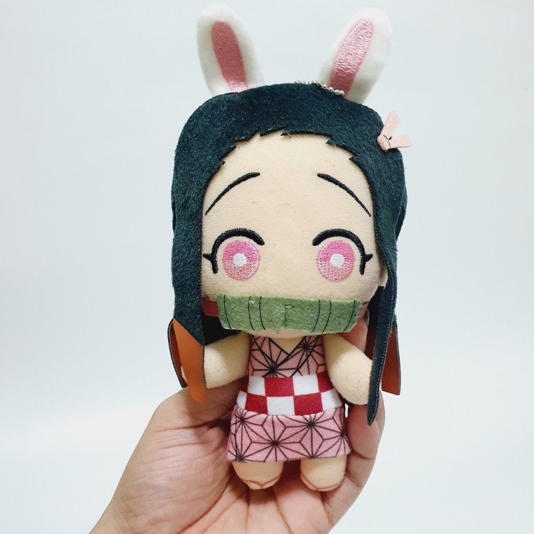 Kimitsu no Yaiba Demon Slayer Nezuko Rabbit Plush Mascot Charm, Hobbies ...