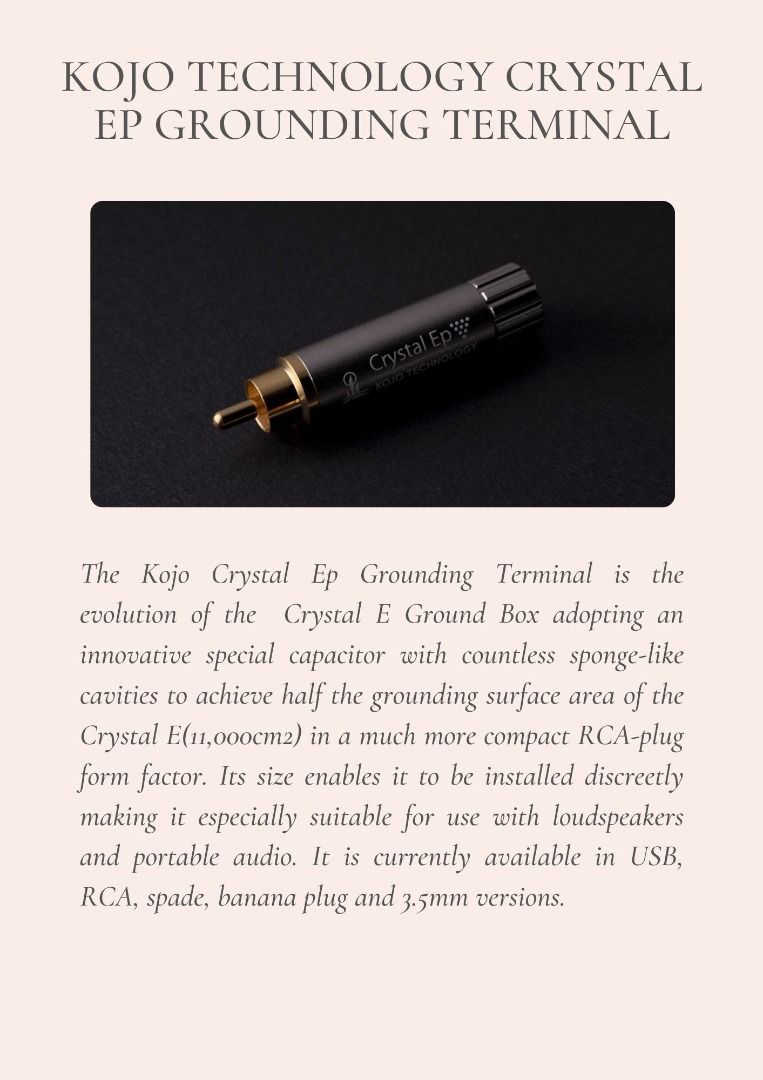 Kojo Technology Crystal E Ground Box Crystal Ep Grounding Terminal Open ...