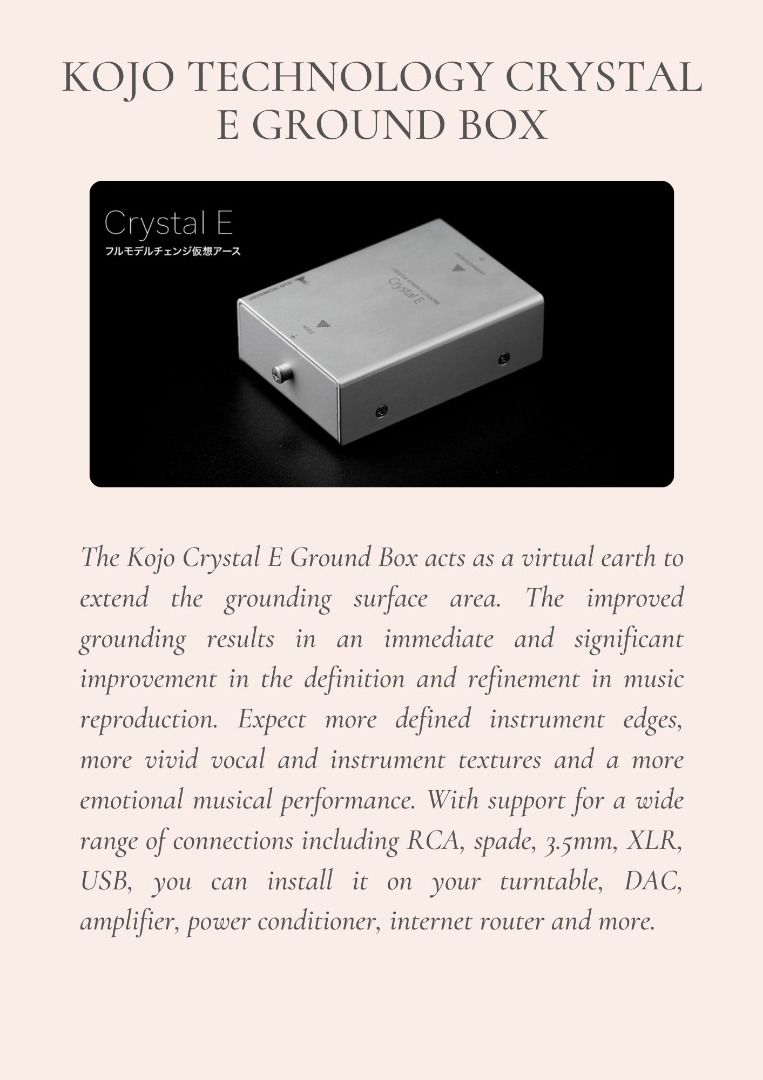 Kojo Technology Crystal E Ground Box Crystal Ep Grounding Terminal Open Demo 1 Sep 2 Sep 3 Sep 2 ...