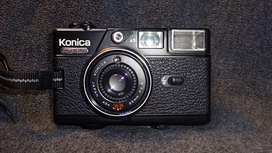 Konica C35 EF3 Film Camera Black with Konica Hexanon Lens 35mm f2.8, Photography, Cameras on ...
