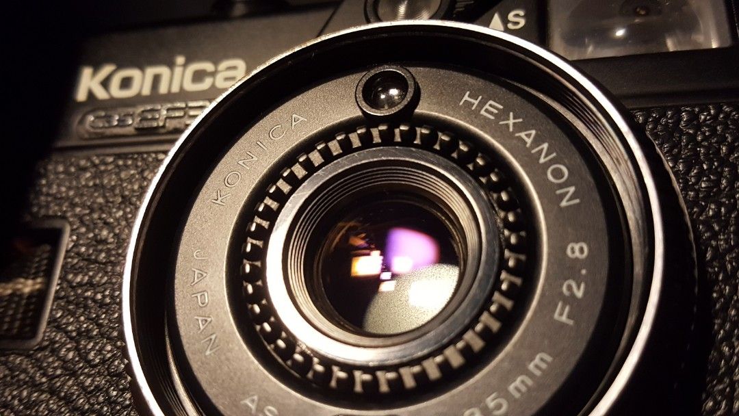 Konica C35 EF3 Film Camera Black with Konica Hexanon Lens 35mm f2.8, Photography, Cameras on ...