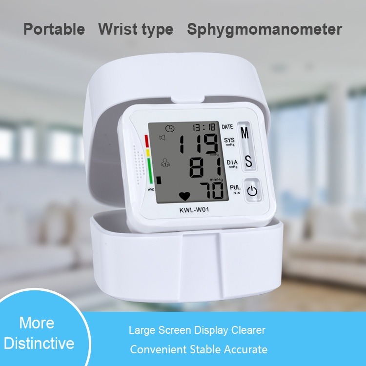 KWL-W01 Blood Pressure Monitors Home Use Wrist Sphygmomanometer Automatic Voice Broadcasting ...