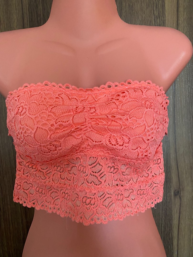 Lace Tube Crop Womens Fashion Tops Sleeveless On Carousell