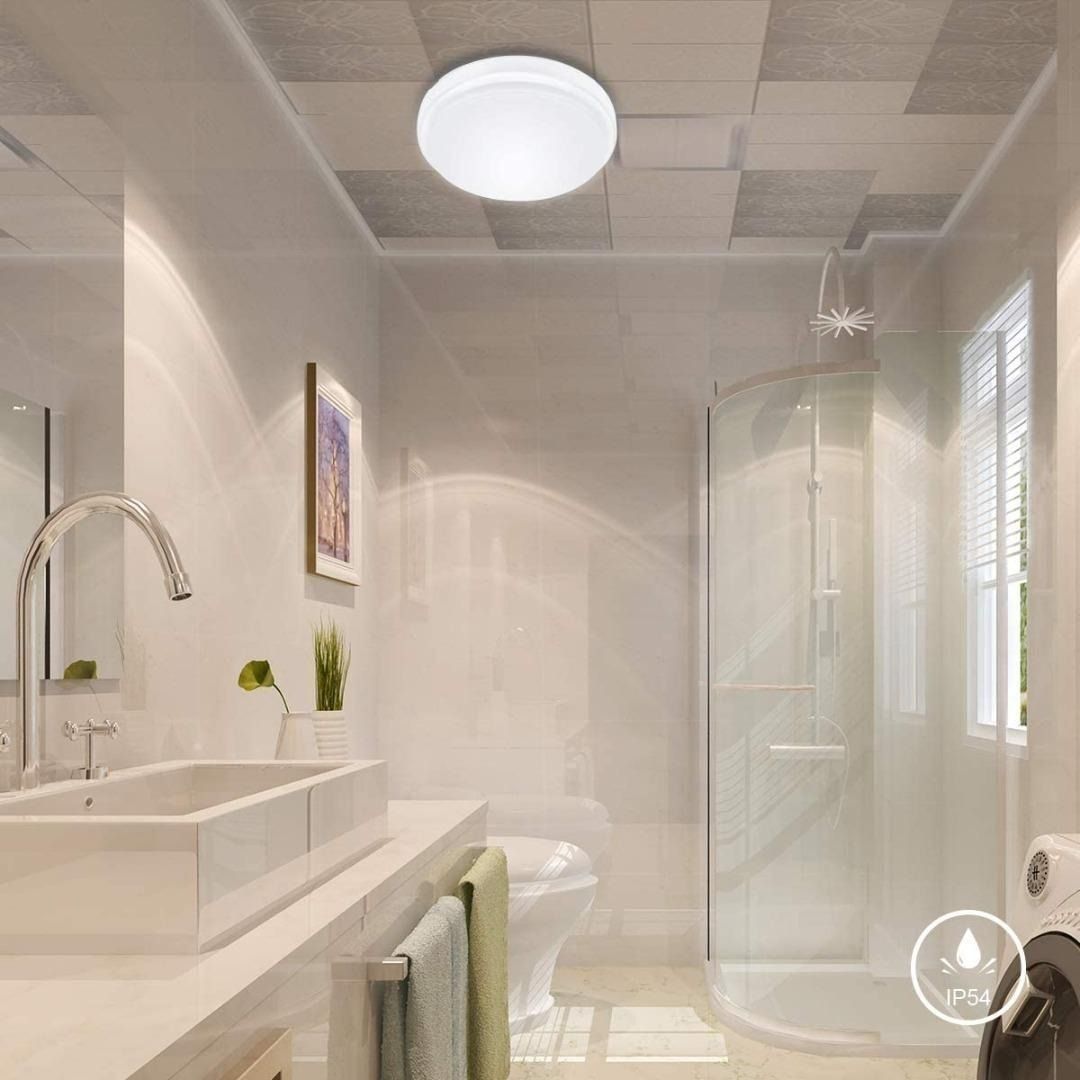 LE Bathroom Ceiling Lights Waterproof IP54, 24W 2200lm, 100W Equivalent ...