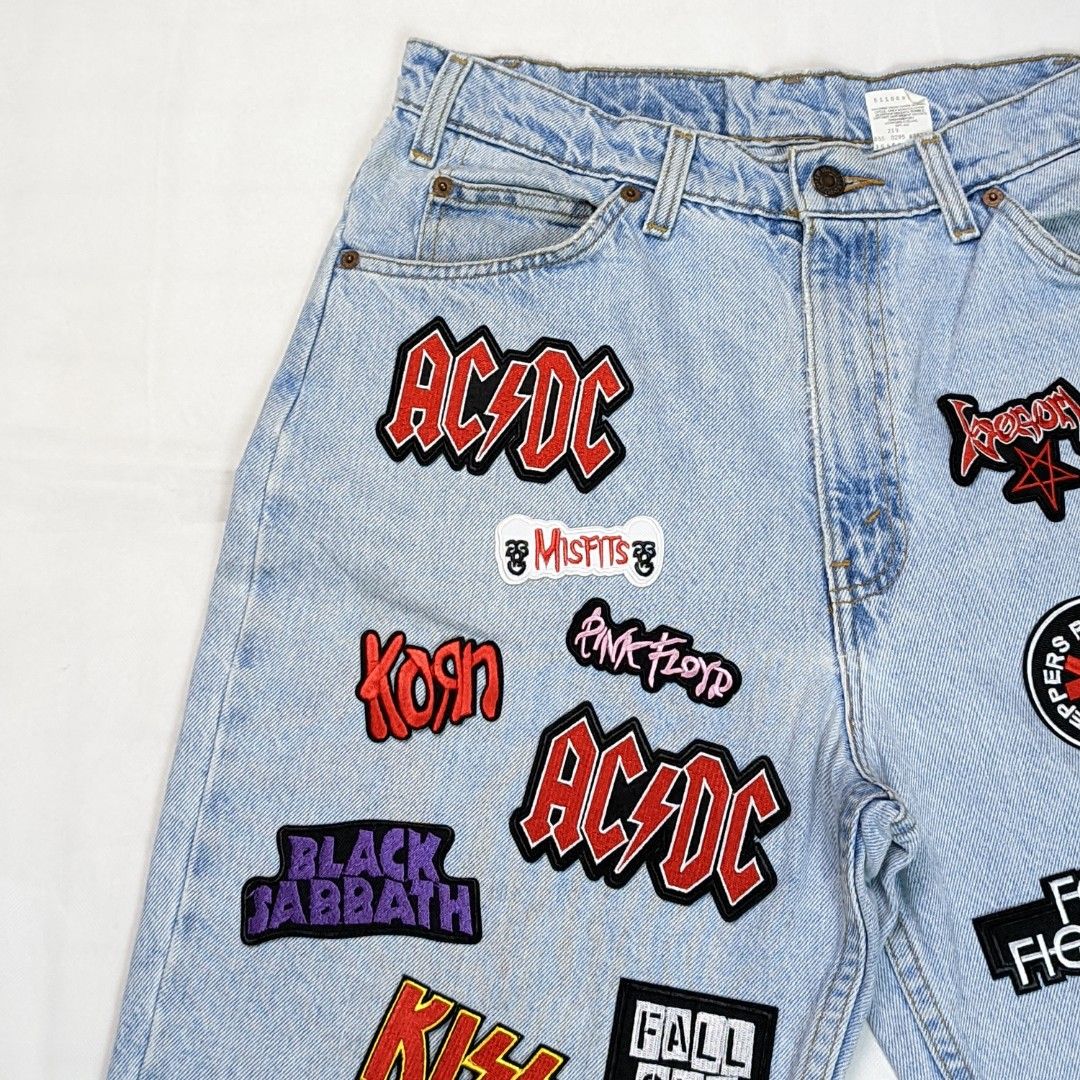 Levi's Band Custom Patch Jorts, Men's Fashion, Bottoms, Shorts on Carousell