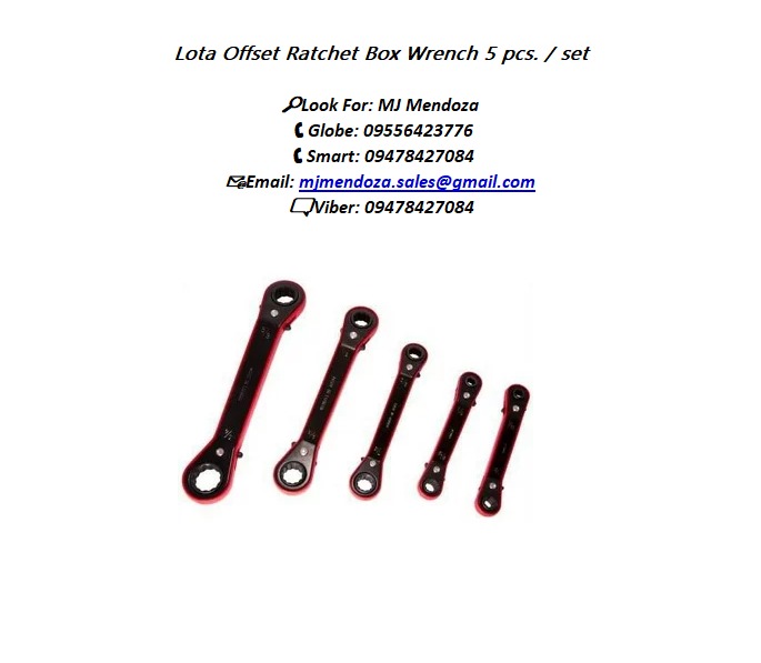 Lota Offset Ratchet Box Wrench 5 pcs. / set, Commercial & Industrial ...