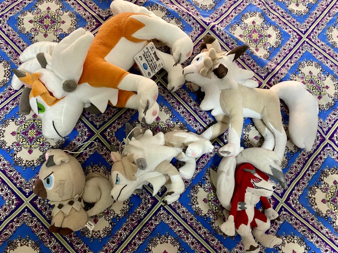 Lycanroc Set Plushie Pokemon, Hobbies & Toys, Toys & Games on Carousell