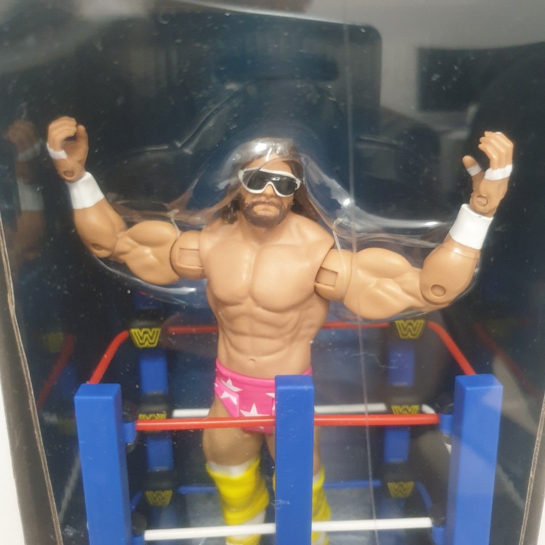 MACHO MAN RANDY SAVAGE IN RING CART WWE Wrestle Mania, Hobbies & Toys ...