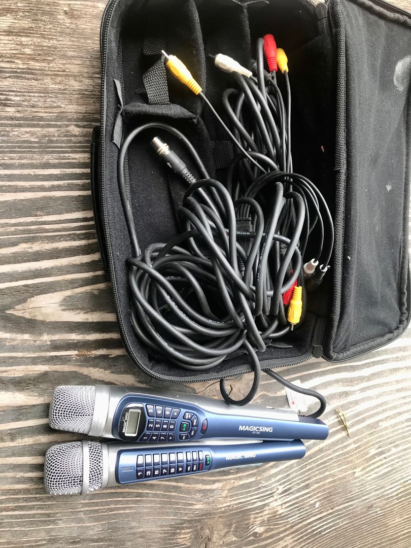 Magic Sing mic and cable only, TV & Home Appliances, Other Home ...